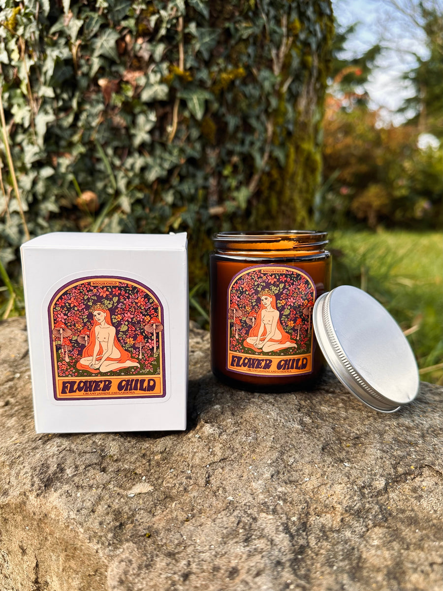 Flower Child Candle - Creamy Jasmine and Gardenia – Boogie Child