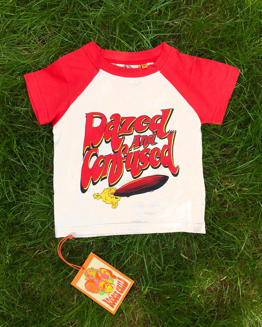 Dazed And Confused Ringer Baby Tee – Boogie Child